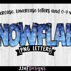 Christmas Alphabet PNG Letters, Winter Snowflake Doodle Letters PNG ...