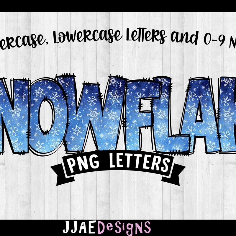 Snowflake Letters - Etsy