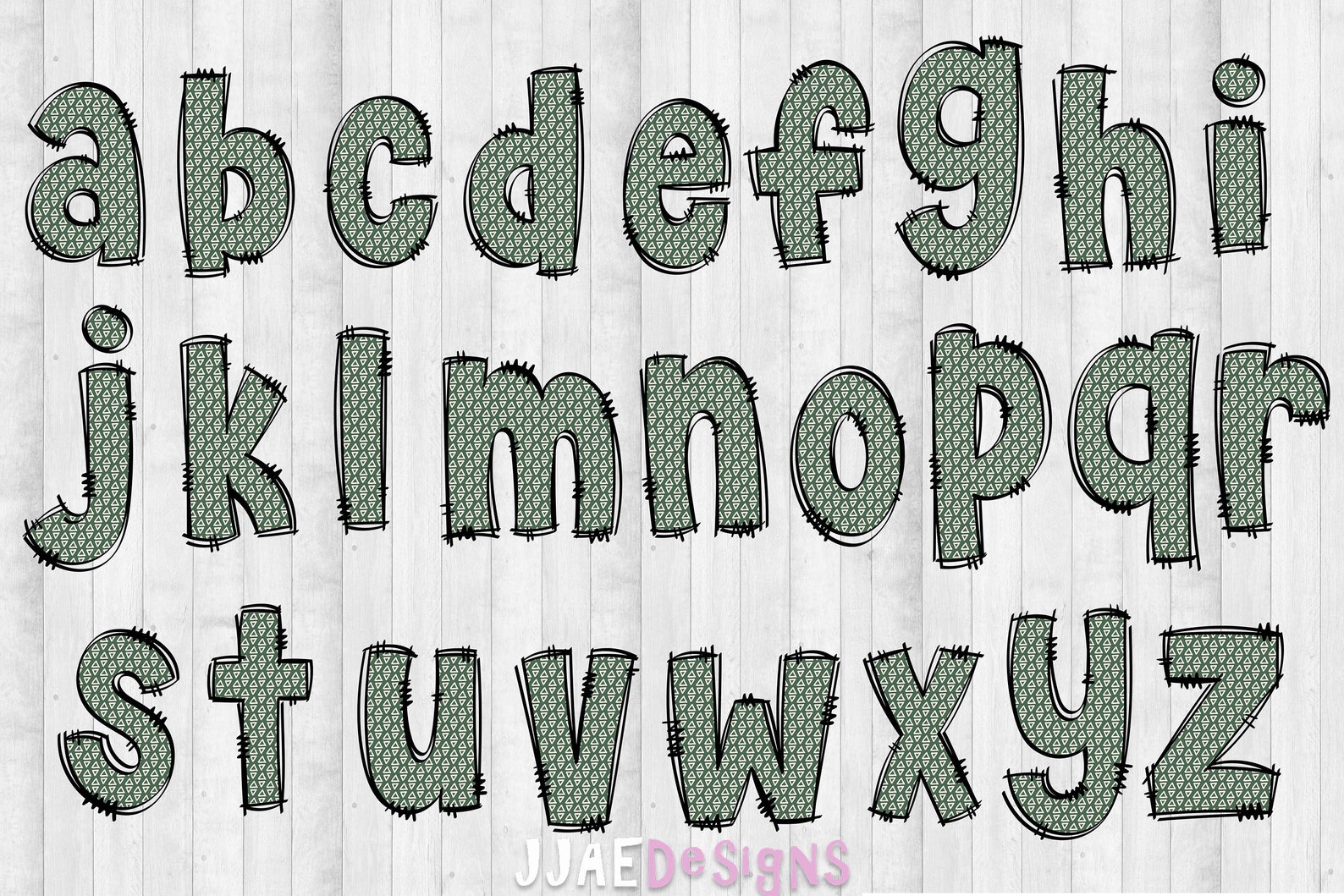 Christmas Alphabet PNG Letters Doodle Letters PNG Letters - Etsy