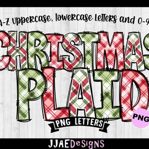 Christmas Alphabet PNG Letters, Doodle Letters PNG Letters, Christmas ...