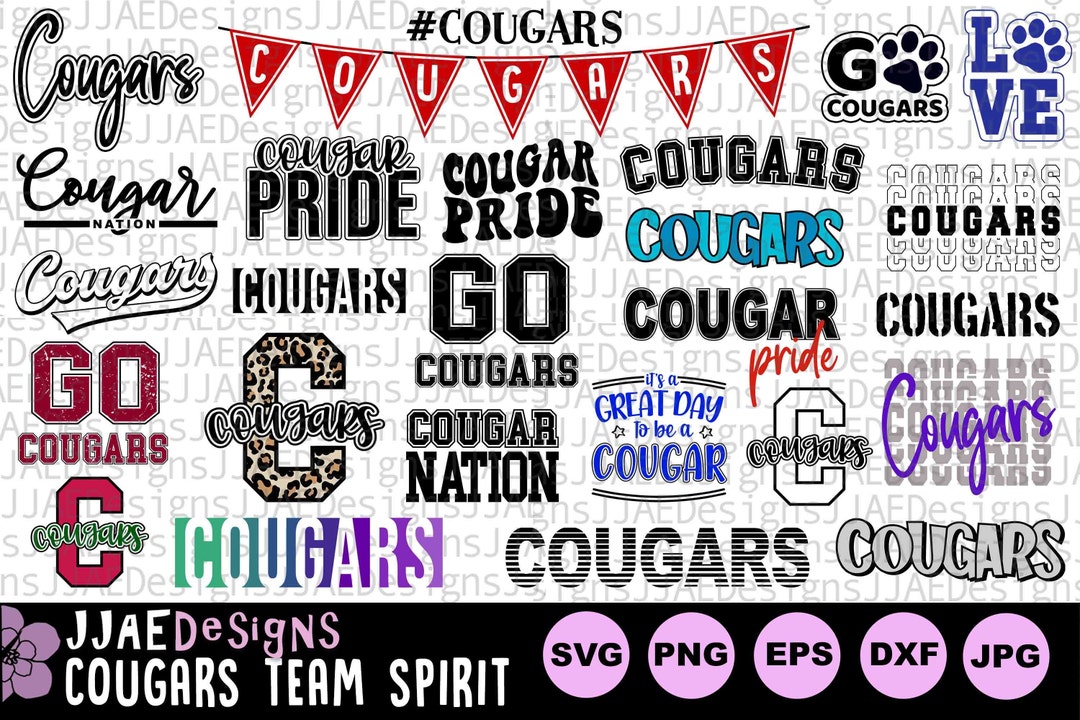 Cougars SVG Bundle, Cougars Svg, School Spirit Svg, Cougar School ...
