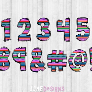 Serape PNG Letters, Sublimation Alphabet Bundle, Bulletin Board Letters ...