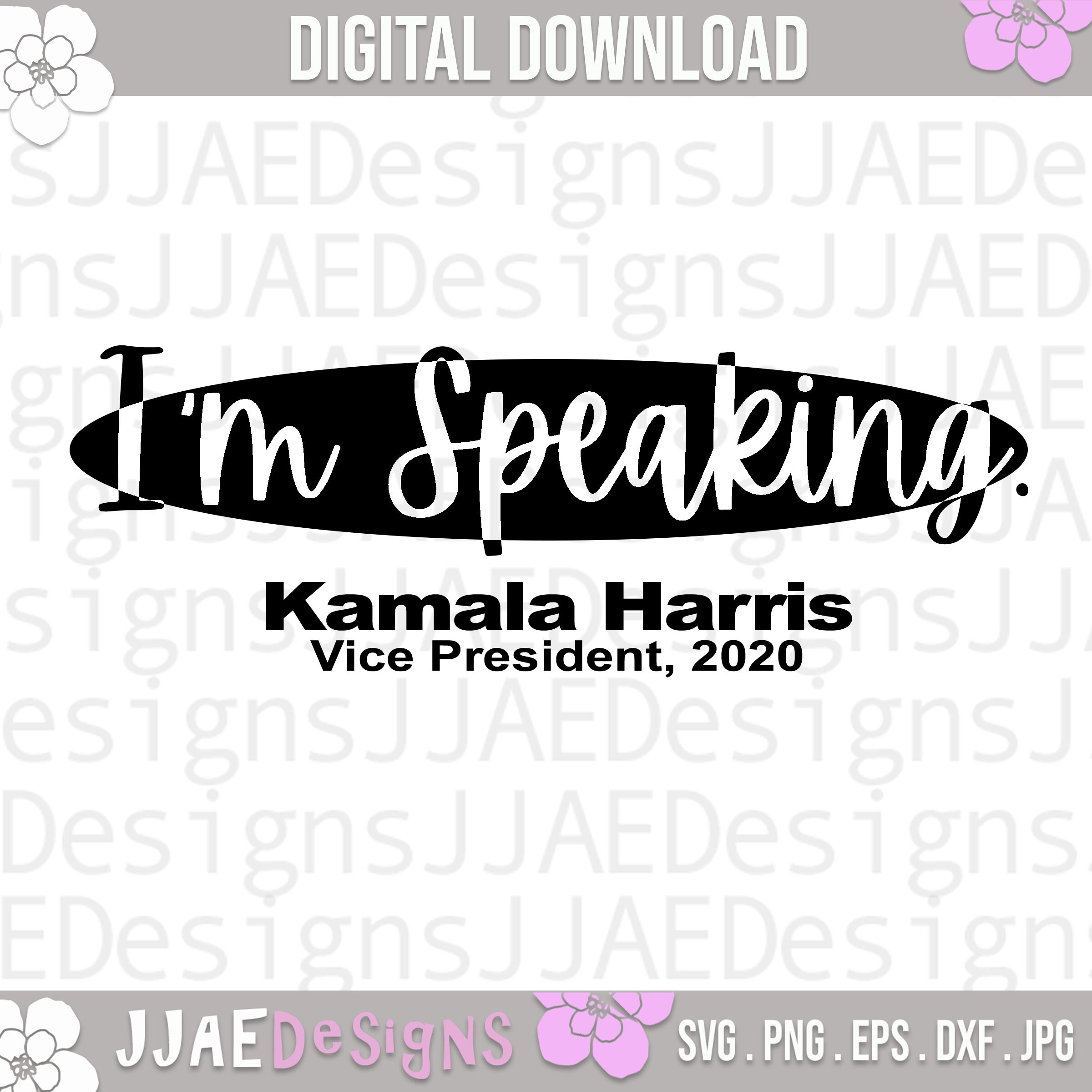 Kamala Harris Svg Bundle I'm Speaking Svg Vice - Etsy