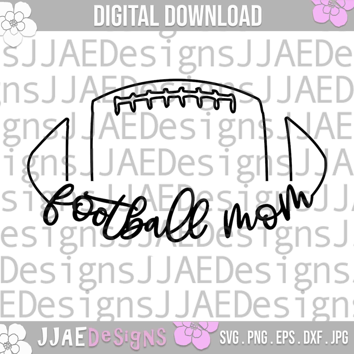 Football Mom Svg Sports Football Mom Gift Football Mom | Etsy