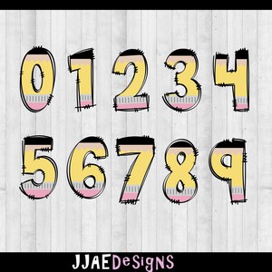 Pencil PNG Letters, Back to School Sublimation Alphabet Bundle, Pencil ...