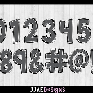Grey PNG Letters, Doodle Grey Alphabet, PNG Doodle Letters Set PNG ...