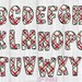Christmas Alphabet PNG Letters Doodle Letters PNG Letters - Etsy