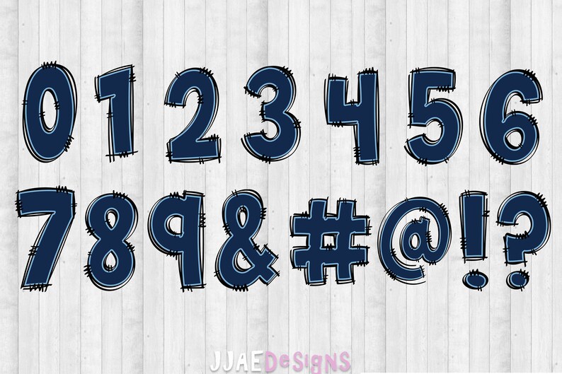 Light Blue & Navy Blue Alphabet PNG Letters Light Blue and - Etsy