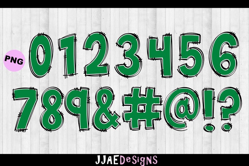 Green PNG Letters Doodle Green Alphabet PNG Doodle Letters - Etsy