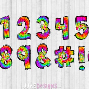 Tie Dye PNG Letters, Sublimation Alphabet Bundle, Bulletin Board ...