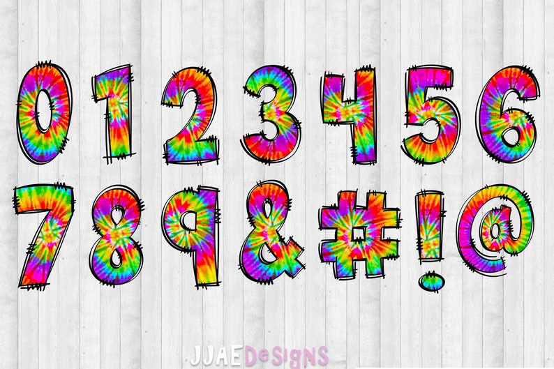 Tie Dye PNG Letters, Sublimation Alphabet Bundle, Bulletin Board ...