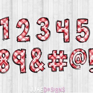 Christmas Alphabet PNG Letters, Doodle Letters PNG Letters, Christmas ...