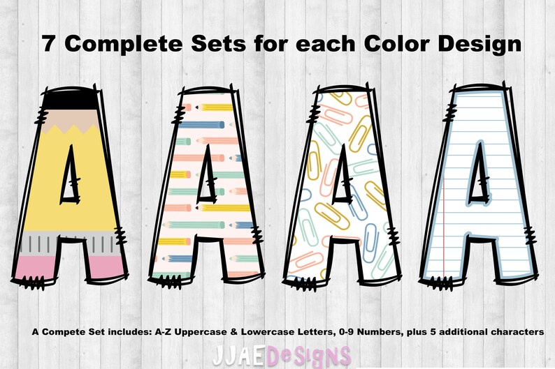 Back to School Doodle Letters, School Alphabet PNG Letters, Doodle ...