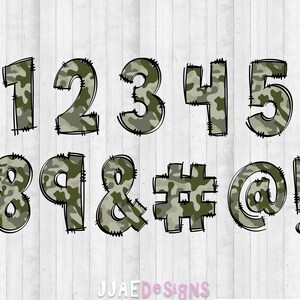 Camouflage PNG Letters, Sublimation Alphabet Bundle, Bulletin Board ...