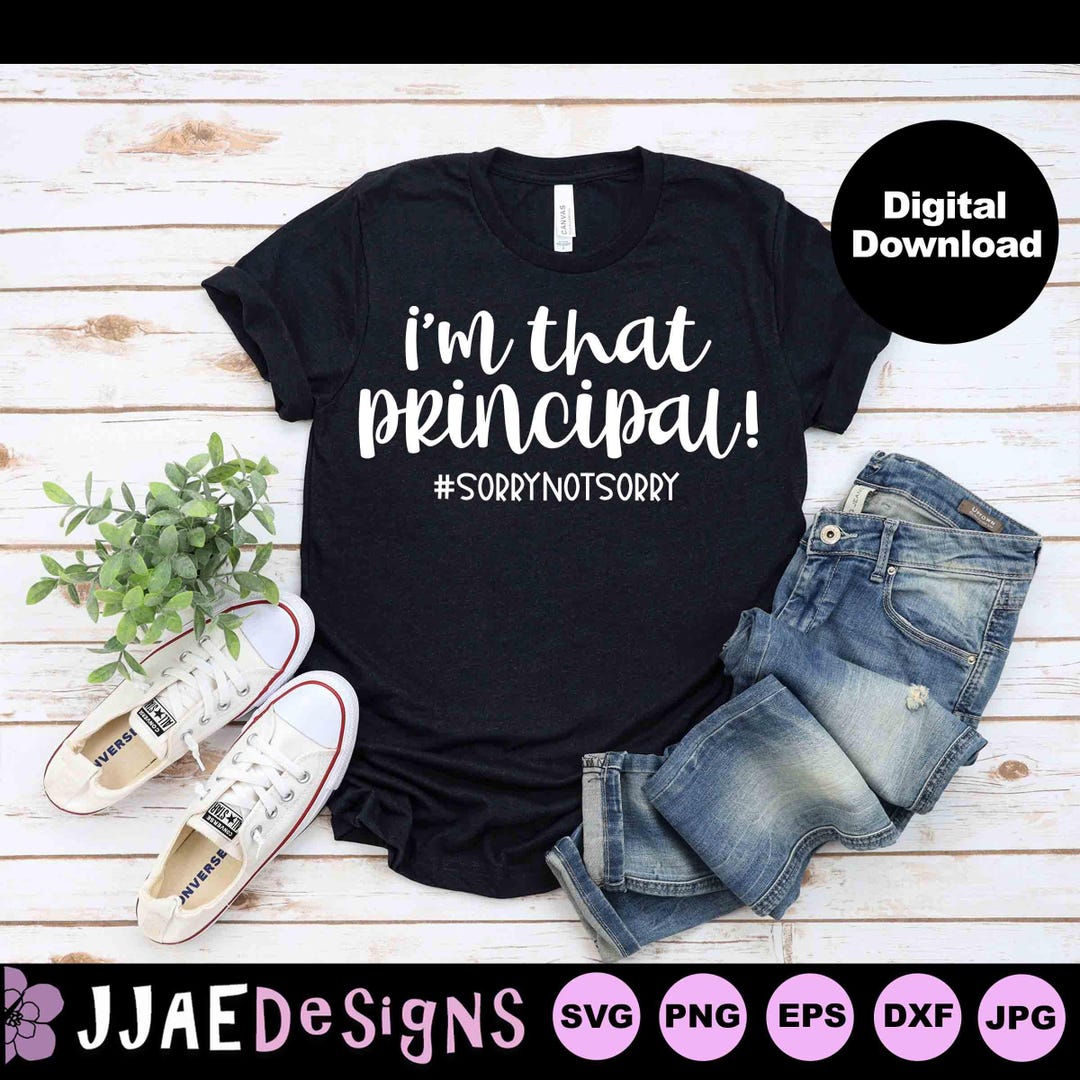 Principal Svg, Principal Shirt Svg, Back to School Svg, School ...
