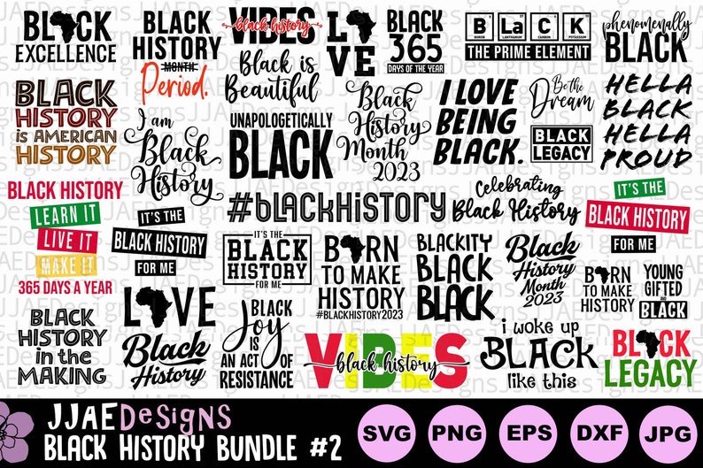 Black History SVG Bundle African American Svg Black - Etsy