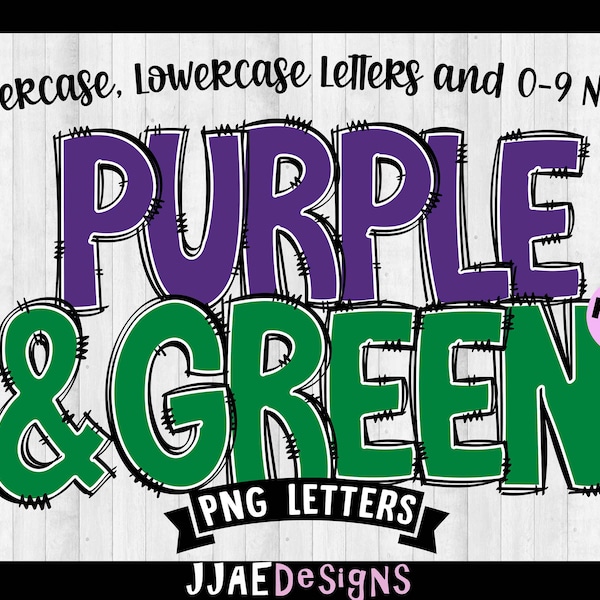 Purple and Green - Etsy