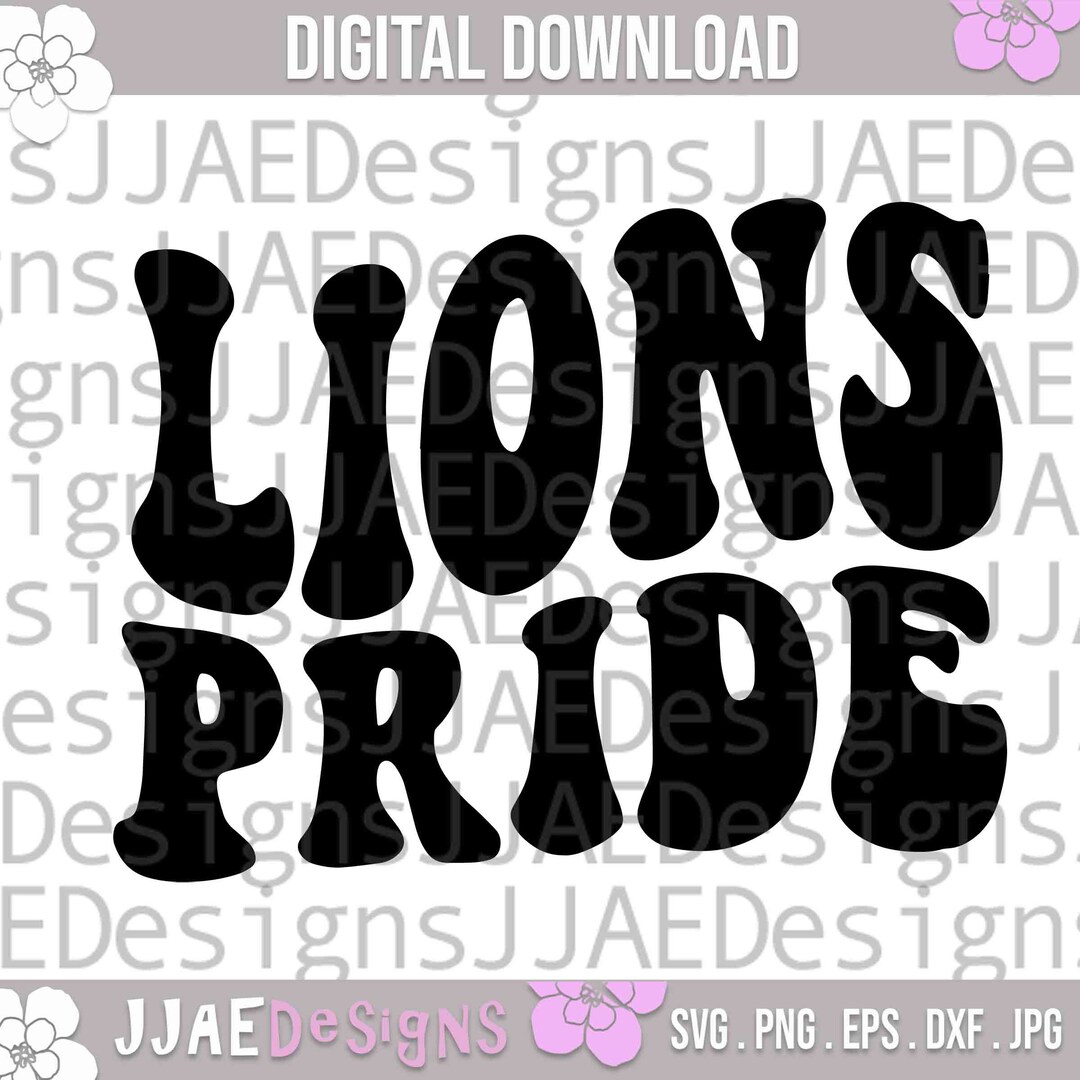 Lions Svg, Lions Pride Svg, School Spirit Shirts Svg, School Mascot Svg ...