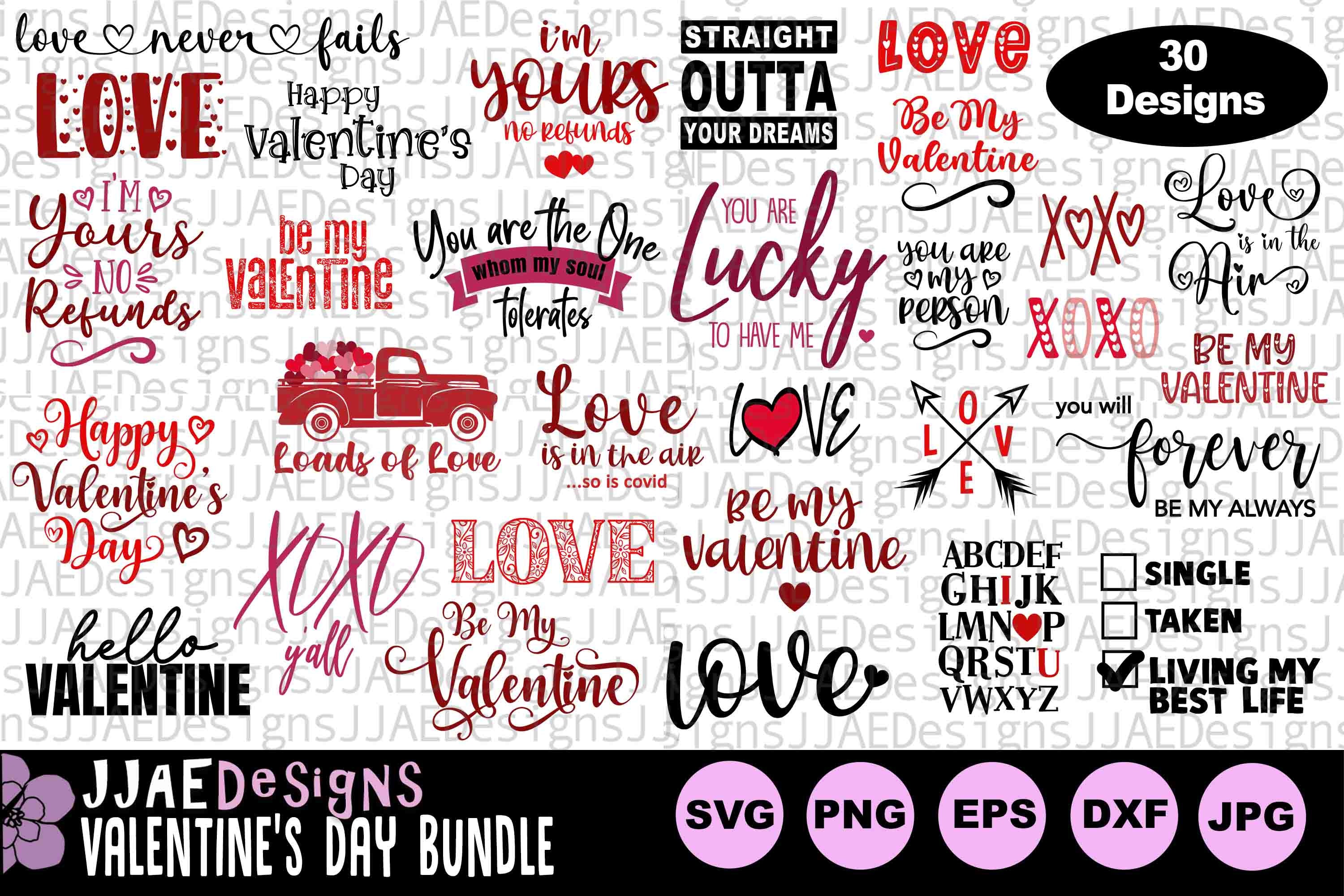 Valentine Svg Bundle Valentine's Day Svg Valentine Svg - Etsy