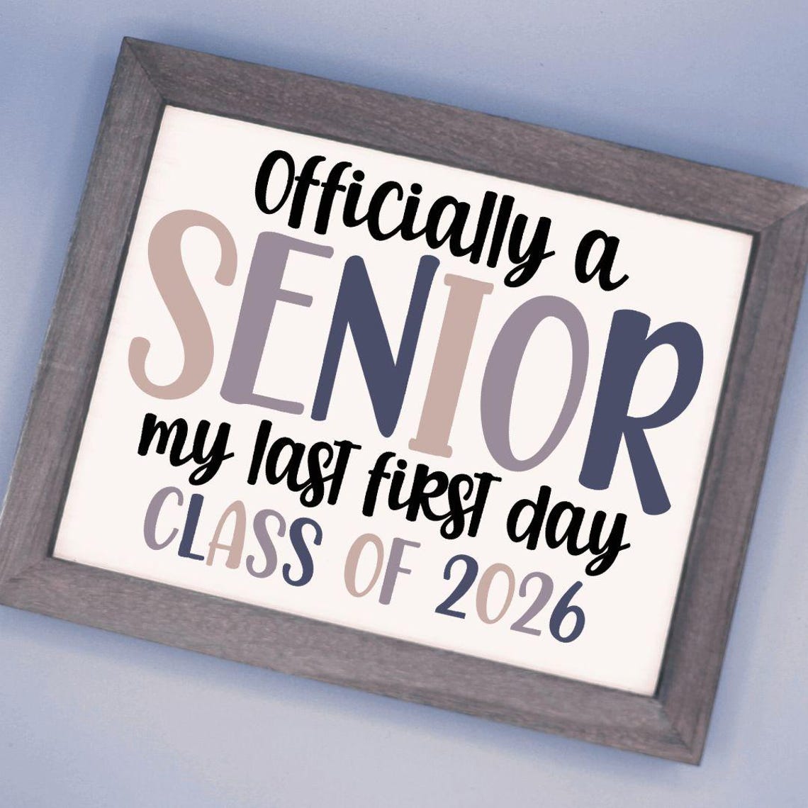 Last First Day Senior 2026 SVG, Class of 2026 Svg, Officially a Senior ...