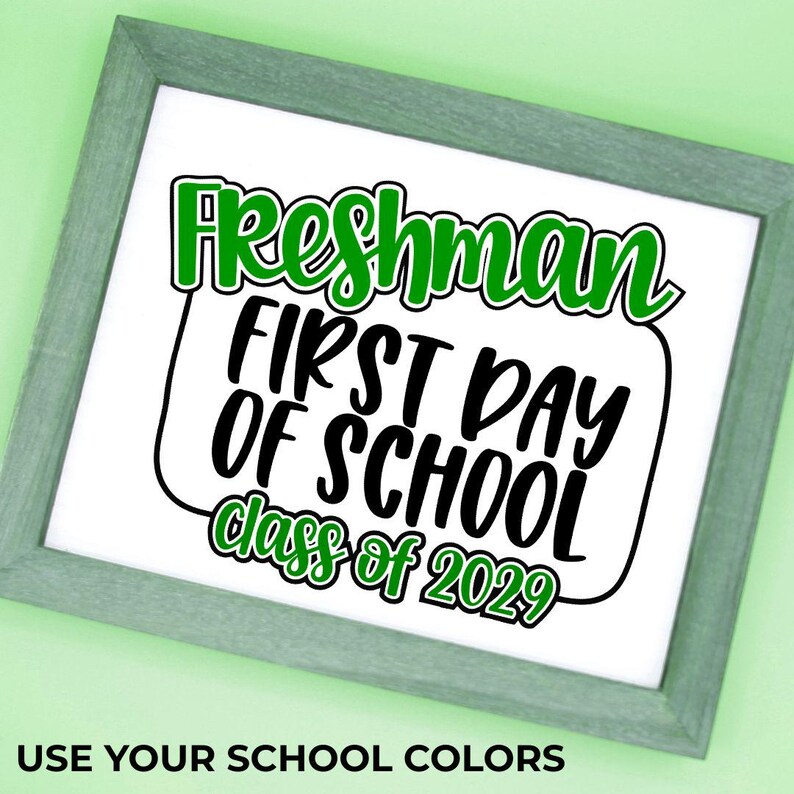 2029 Freshman Svg, First Day of School, Back to School Sign, Class of ...