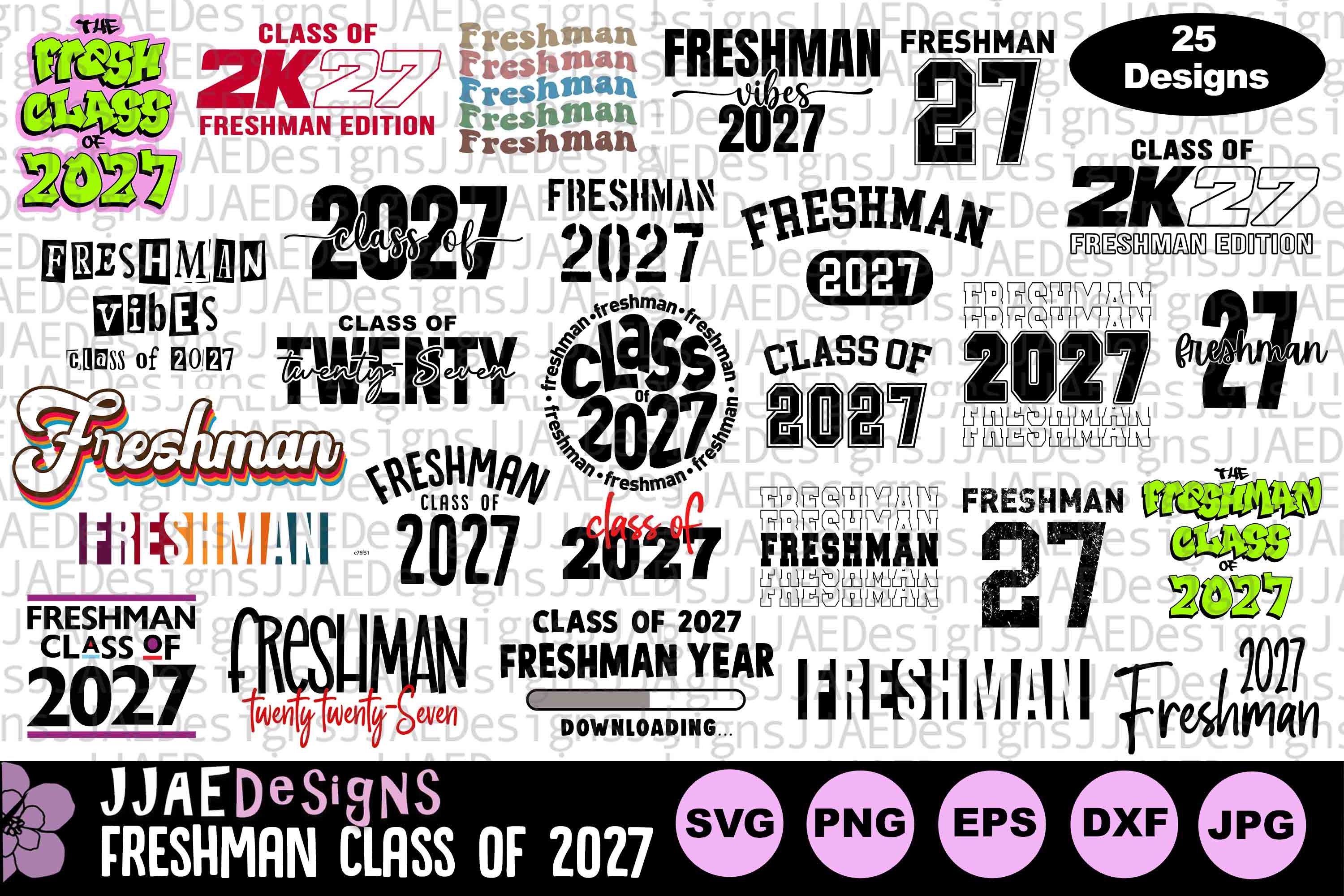 Class of 2027 SVG Bundle, Freshman Svg Bundle, High School Shirt Svg ...