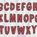 Christmas Alphabet PNG Letters Doodle Letters PNG Letters - Etsy