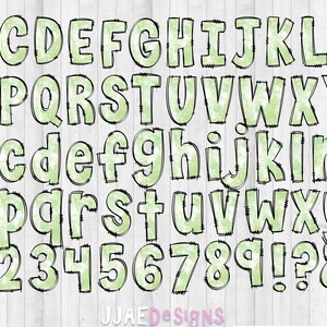 Spring PNG Letters, Doodle Spring Alphabet, PNG Doodle Letters Set PNG ...