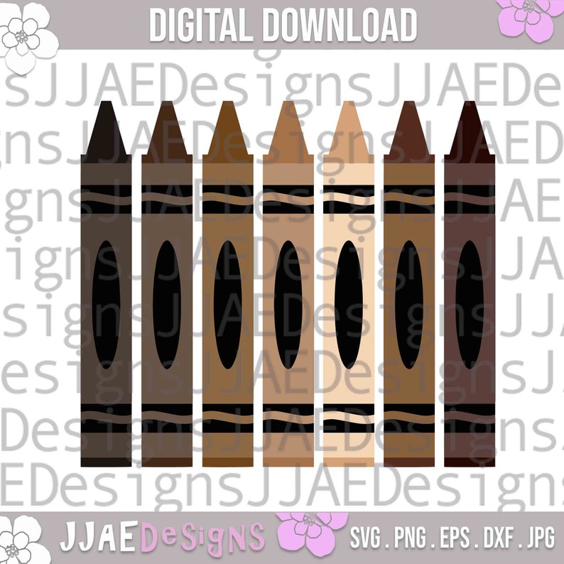 Multicultural Crayon Monogram Svg Teacher Monogram Svg - Etsy