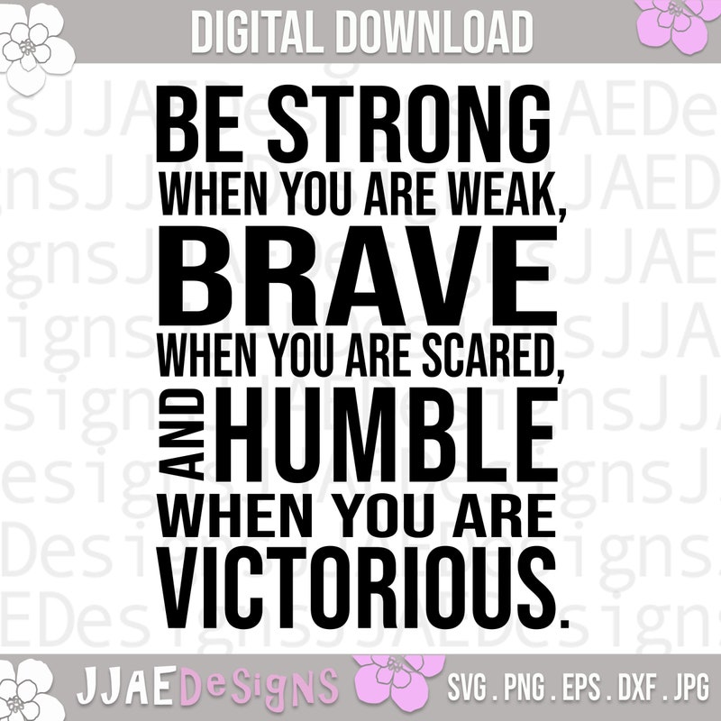 Brave and Strong - Etsy
