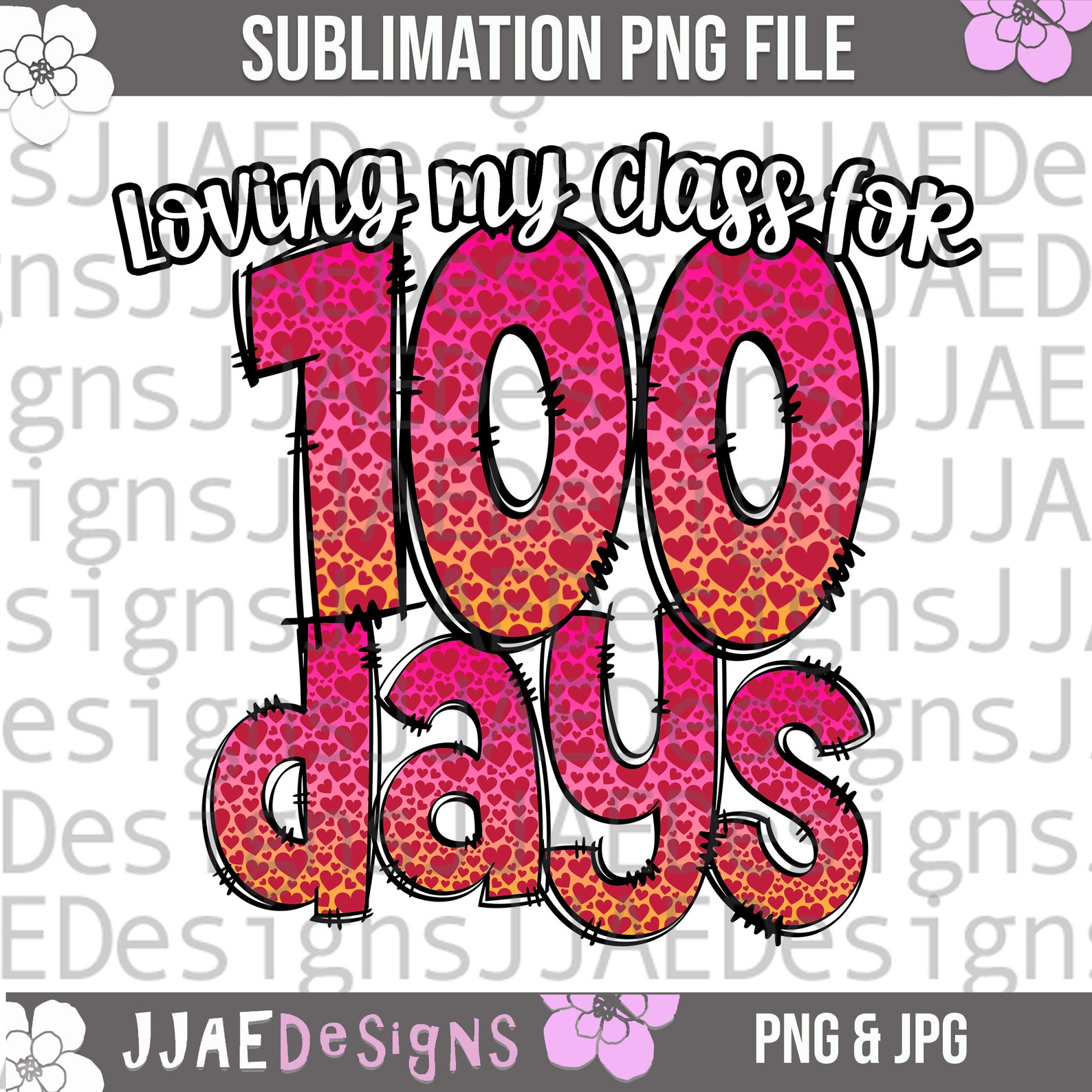 100 Days of School Teacher Png for Sublimation 100th Day of - Etsy