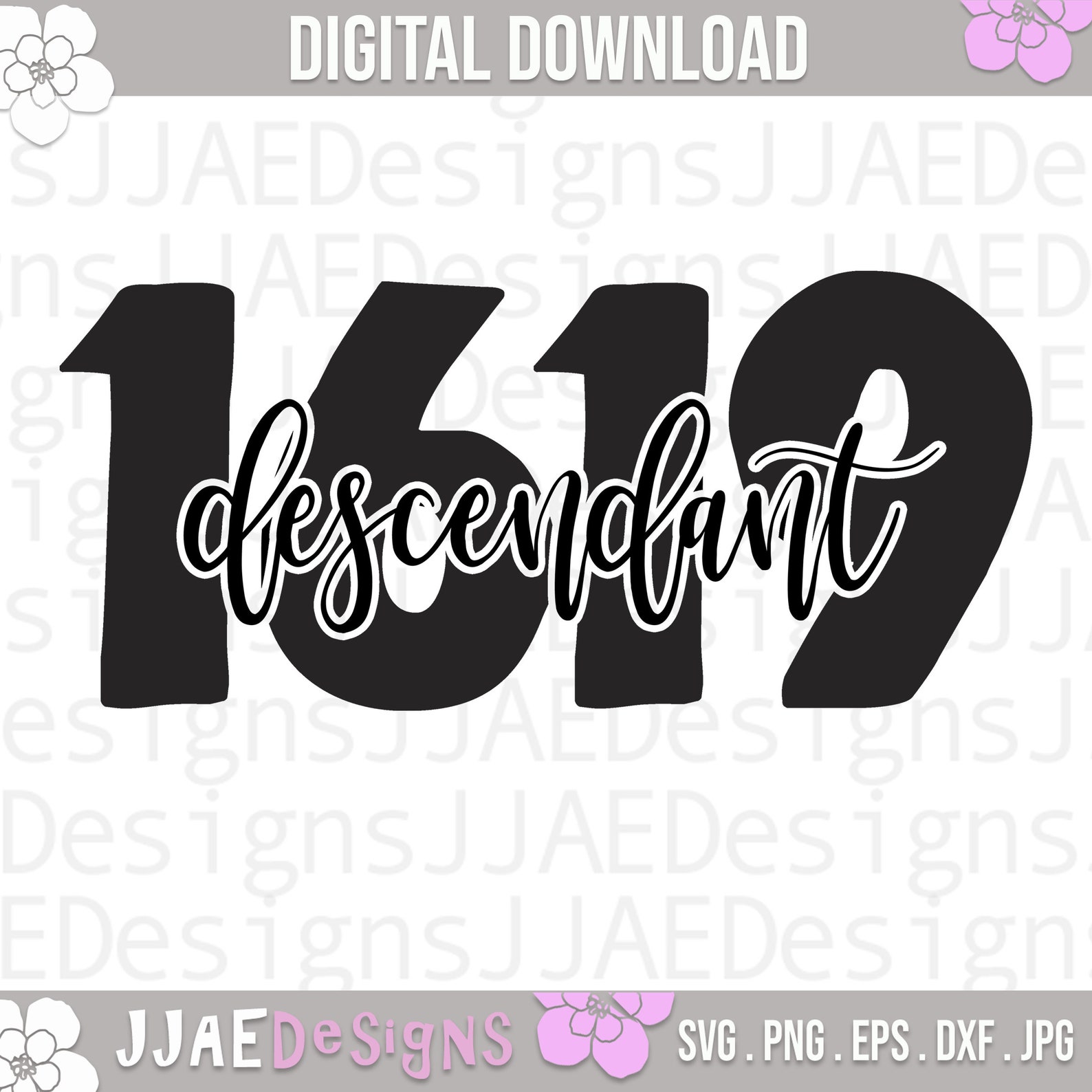 1619 Descendant Svg 1619 Svg Black History Svg African - Etsy