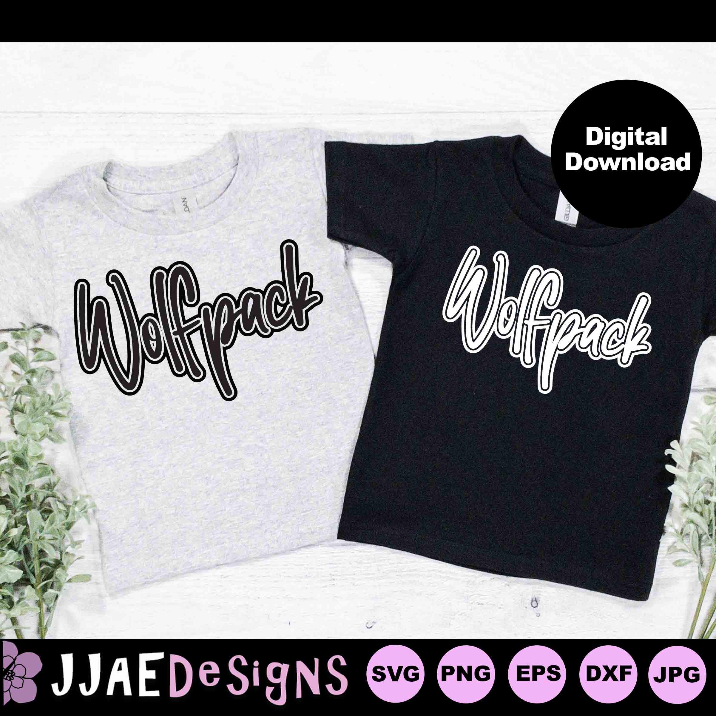 Wolfpack Svg, School Spirit Shirts Svg, Wolfpack School Mascot Svg ...