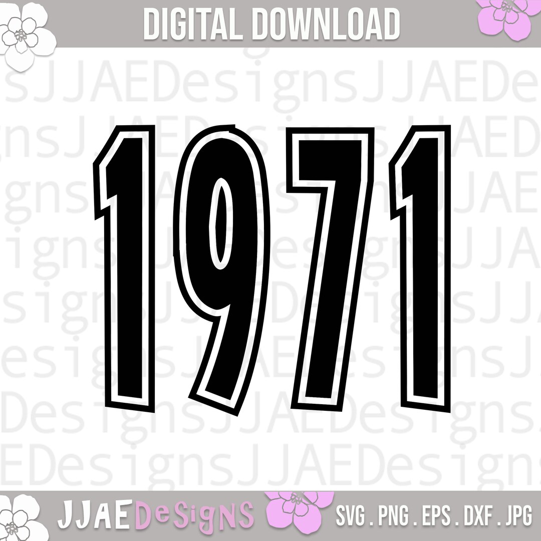 1971 SVG | 49th Birthday Svg | 1971 Birthday SVG | Birthday 1971 Cut ...