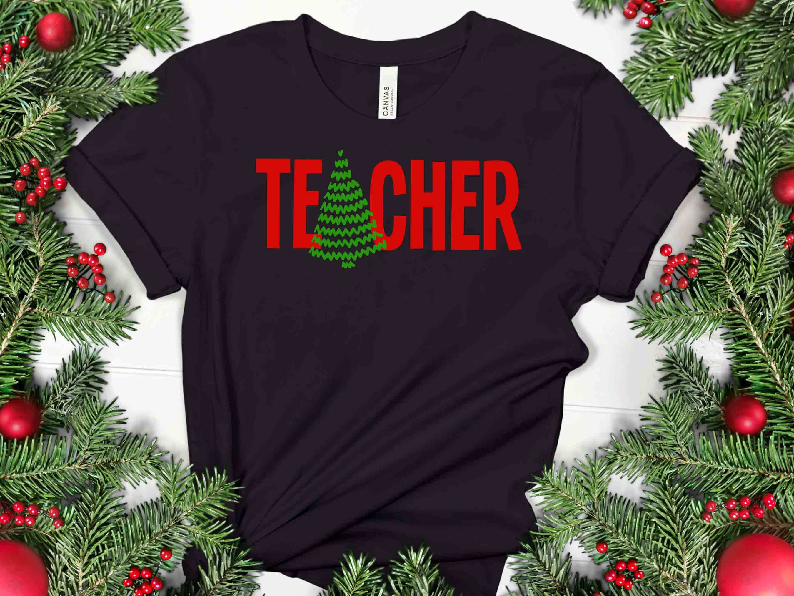Christmas Teacher Svg Bundle Teacher SVG Christmas Teacher - Etsy