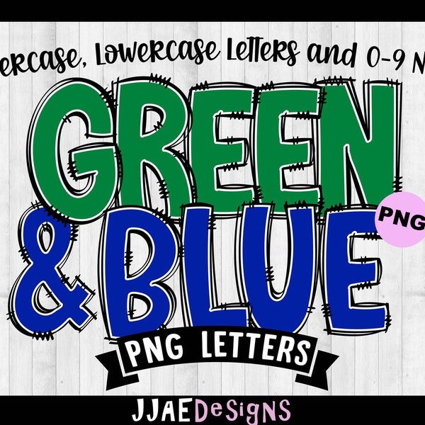 Doodle Letters - Etsy