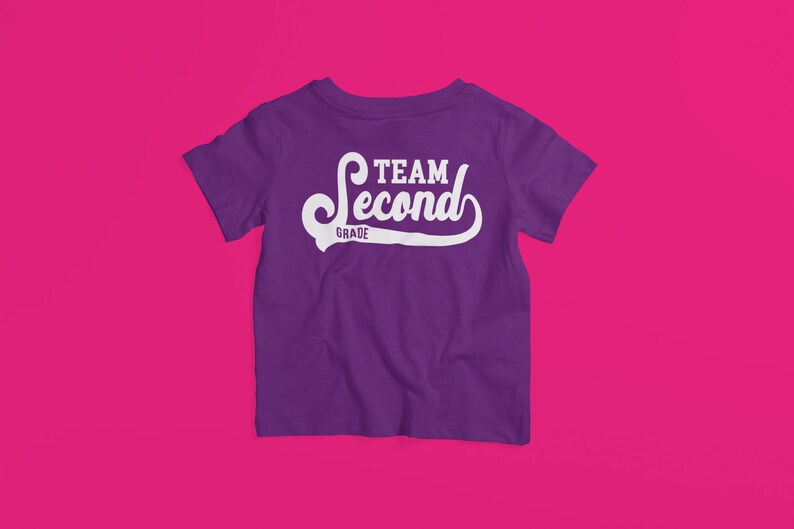 Team 2nd Grade Svg Grade School Svg Back to School Svg - Etsy