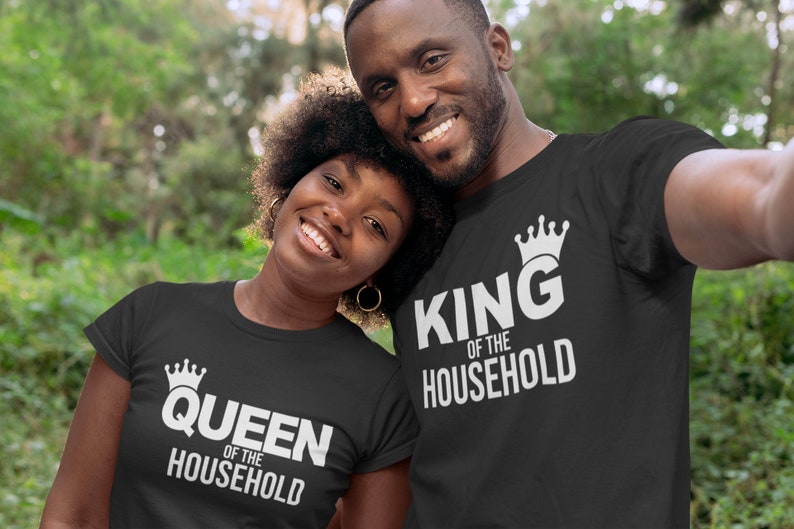 King of the Household and Queen of the Household Svg Bundle | Couple ...