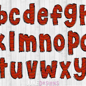 Christmas Alphabet PNG Letters, Doodle Letters PNG Letters, Christmas ...