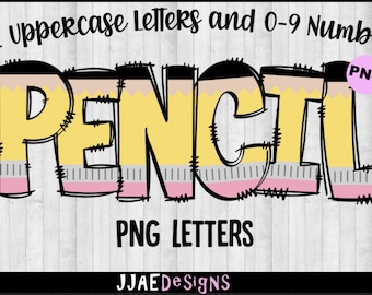 Back to School Doodle Letters, School Alphabet PNG Letters, Doodle ...
