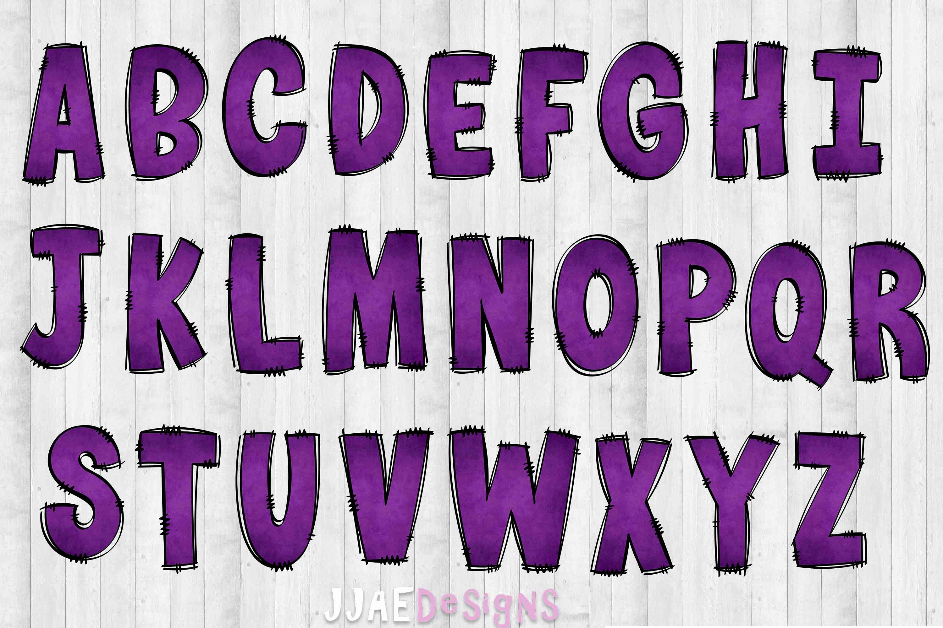 Halloween PNG Letters Doodle Halloween Alphabet PNG Doodle - Etsy