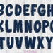 Light Blue & Navy Blue Alphabet PNG Letters, Light Blue and Navy Blue ...