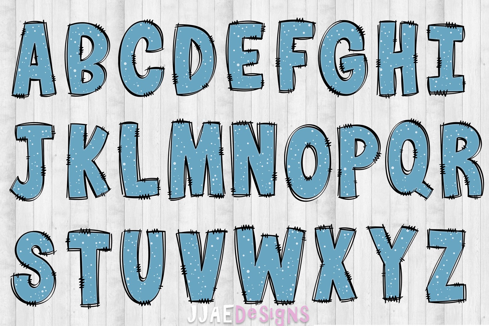 Christmas Alphabet PNG Letters Doodle Letters PNG Letters - Etsy