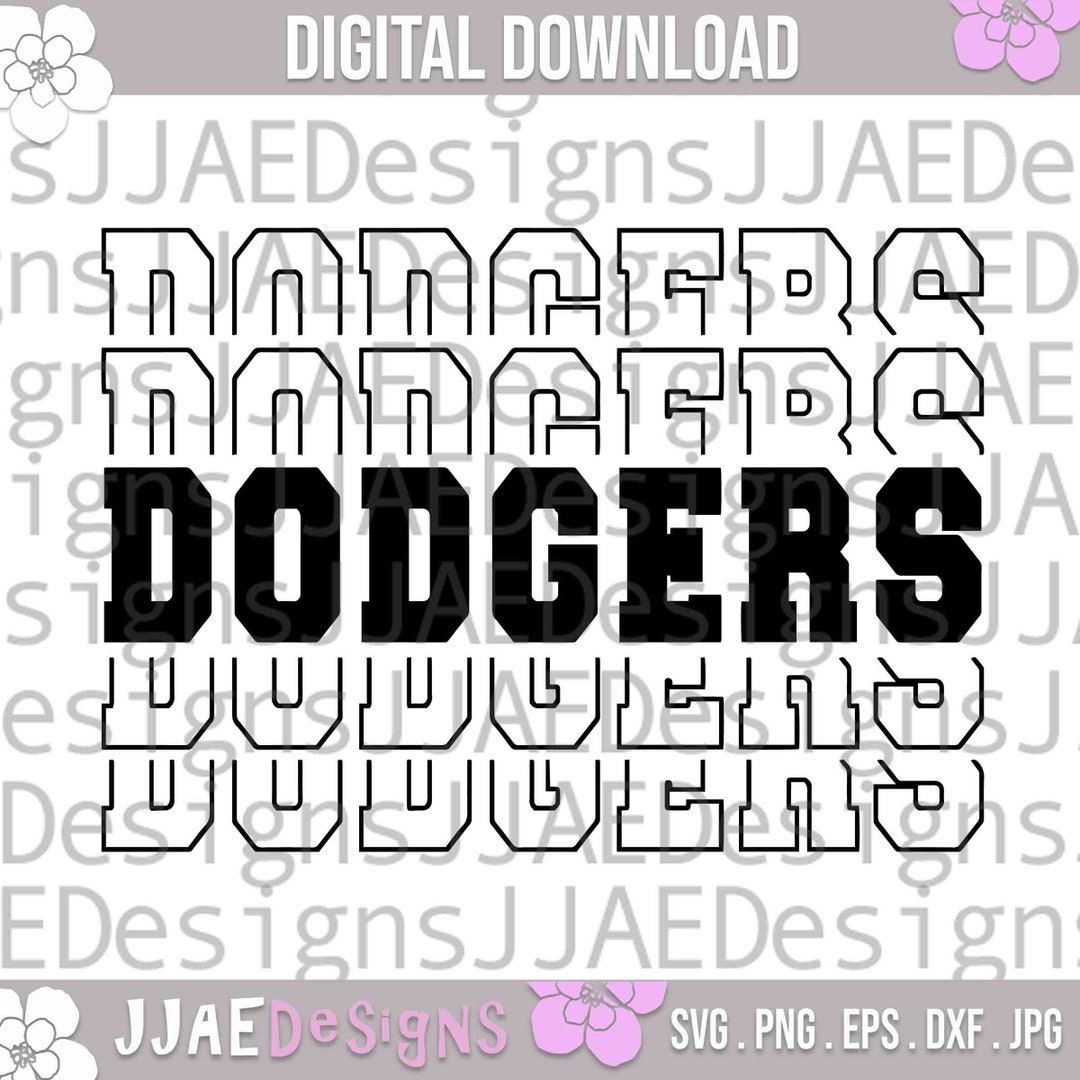 Dodgers Svg, School Spirit Shirts Svg, Dodgers School Mascot Svg ...