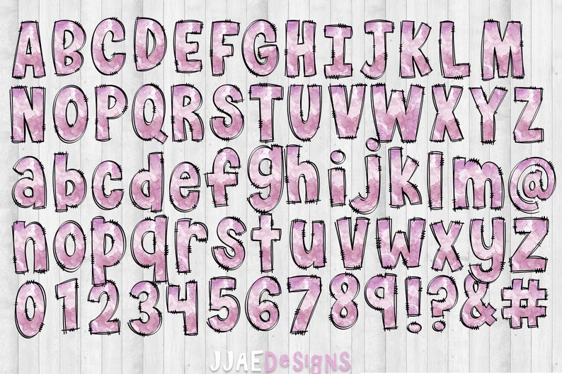 Spring PNG Letters, Doodle Spring Alphabet, PNG Doodle Letters Set PNG ...