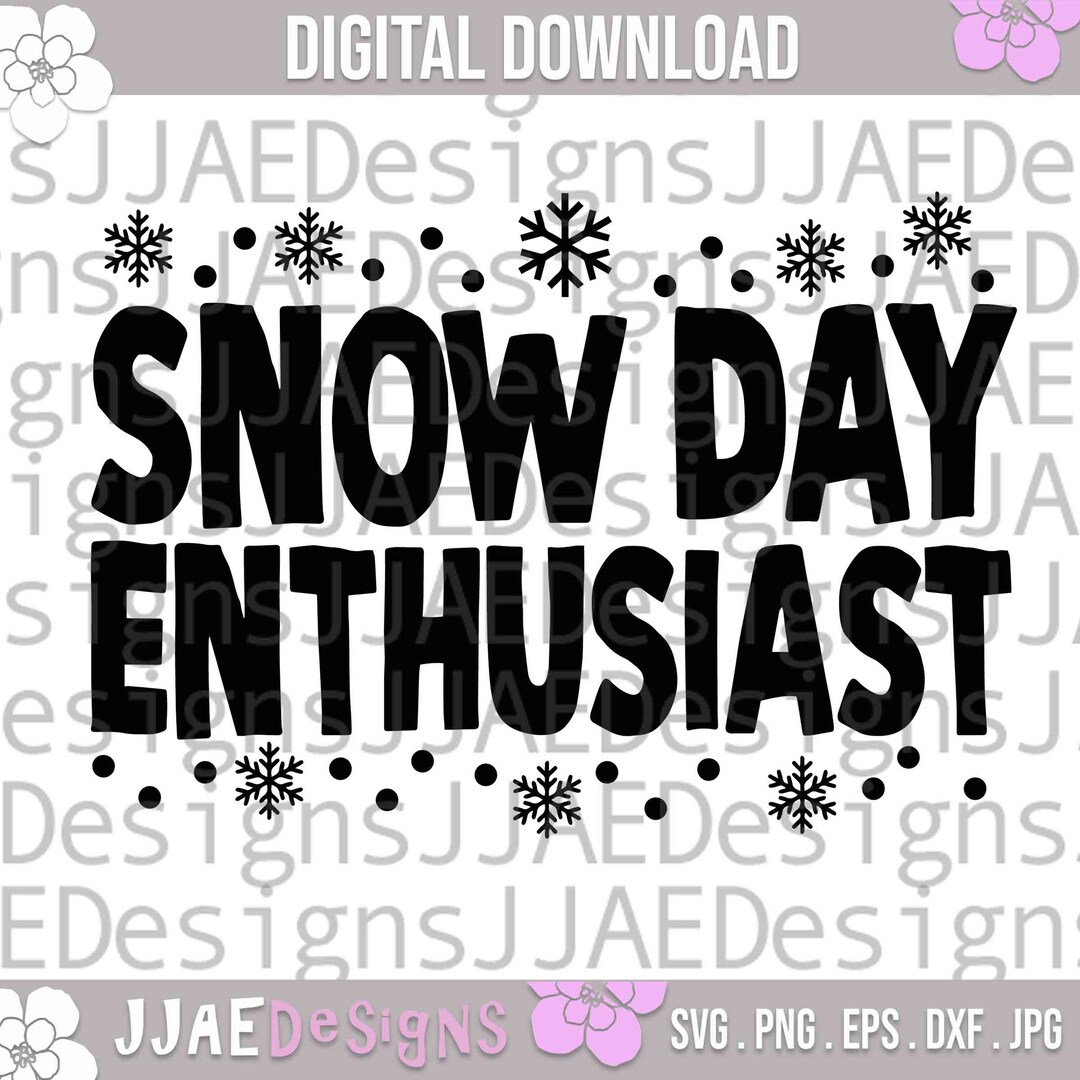 Snow Day Enthusiast Svg, Winter Teacher SVG, Snow Days Enthusiast Svg ...