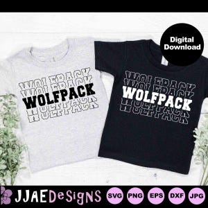 Wolfpack Svg, School Spirit Shirts Svg, Wolfpack School Mascot Svg ...
