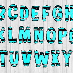 Crayon PNG Letters Sublimation, Alphabet Bundle, Crayon Png School Font ...
