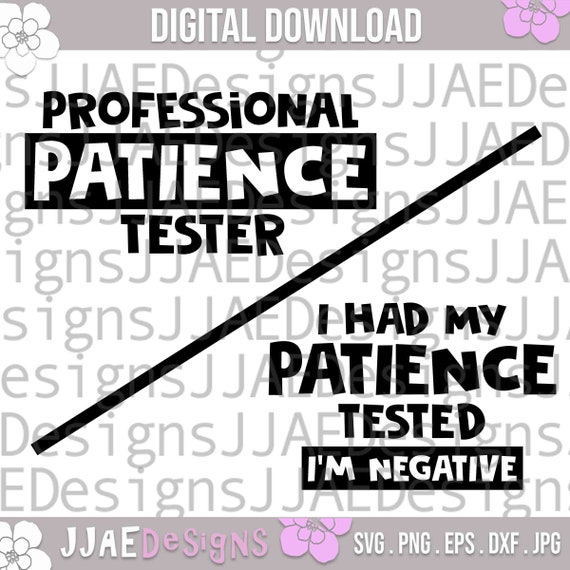 Funny Mother Child Svg Professional Patience Tester SVG | Etsy