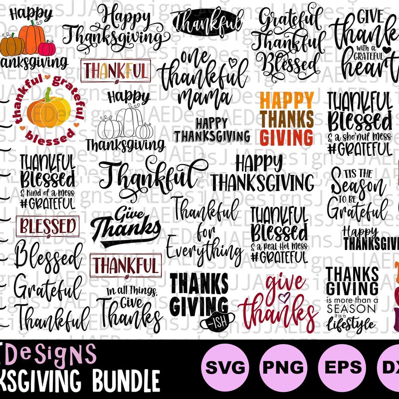 Thanksgiving Svg - Etsy